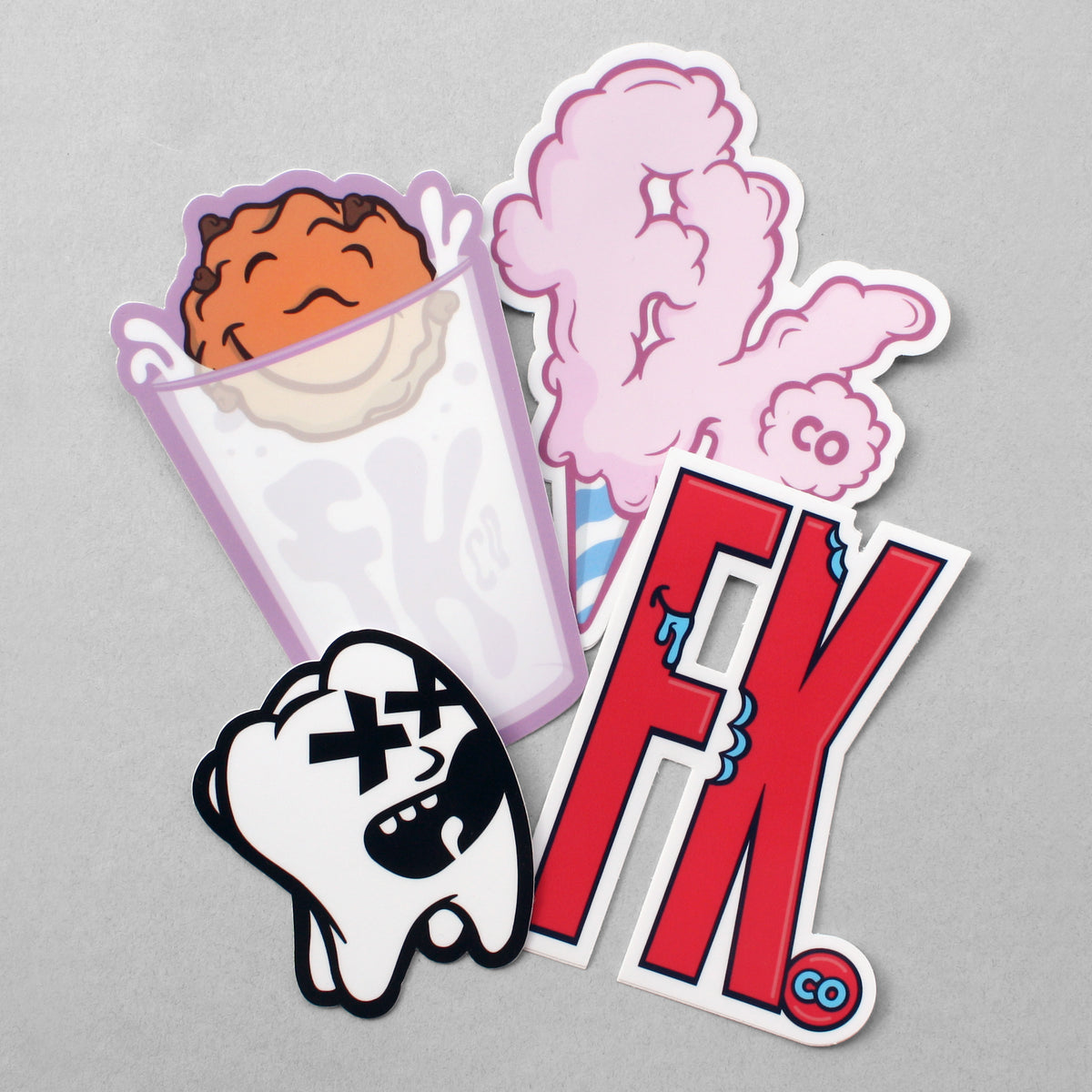 Sticker Pack (4 total) – Fat Kid Co